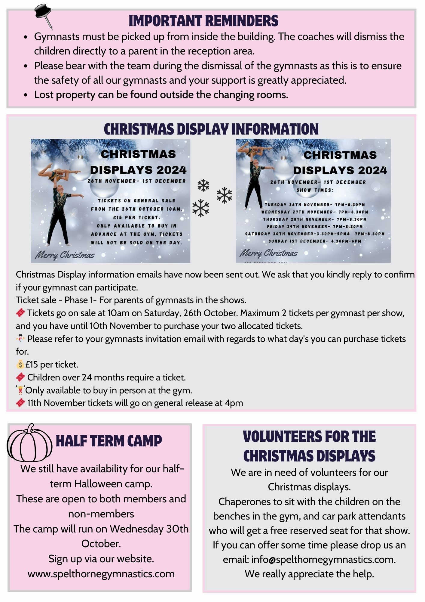 Spelthorne Newsletter October 2024 - Spelthorne Gymnastics Spelthorne Newsletter October 2024 - Spelthorne Gymnastics